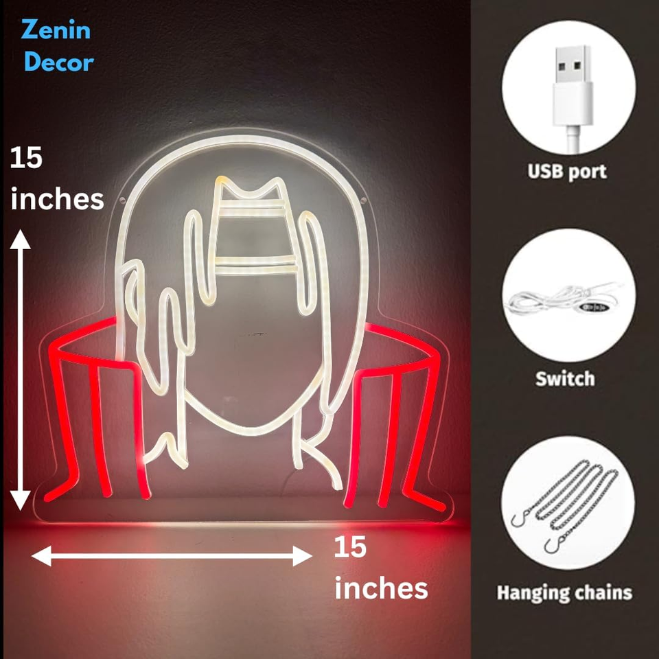 | LED Light Ninja Itachi Wall Art - Uchiha Red Cloud Anime Sharingan ...