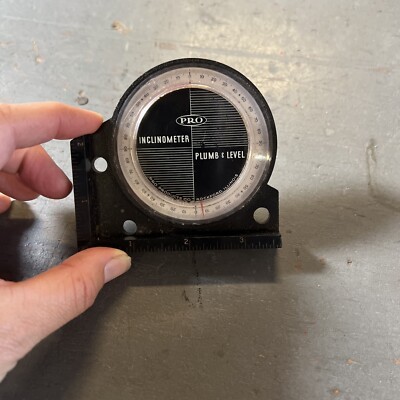 PRO INCLINOMETER PLUMB & LEVEL FOR ROOF & GRADE SLOPES Vtg | eBay