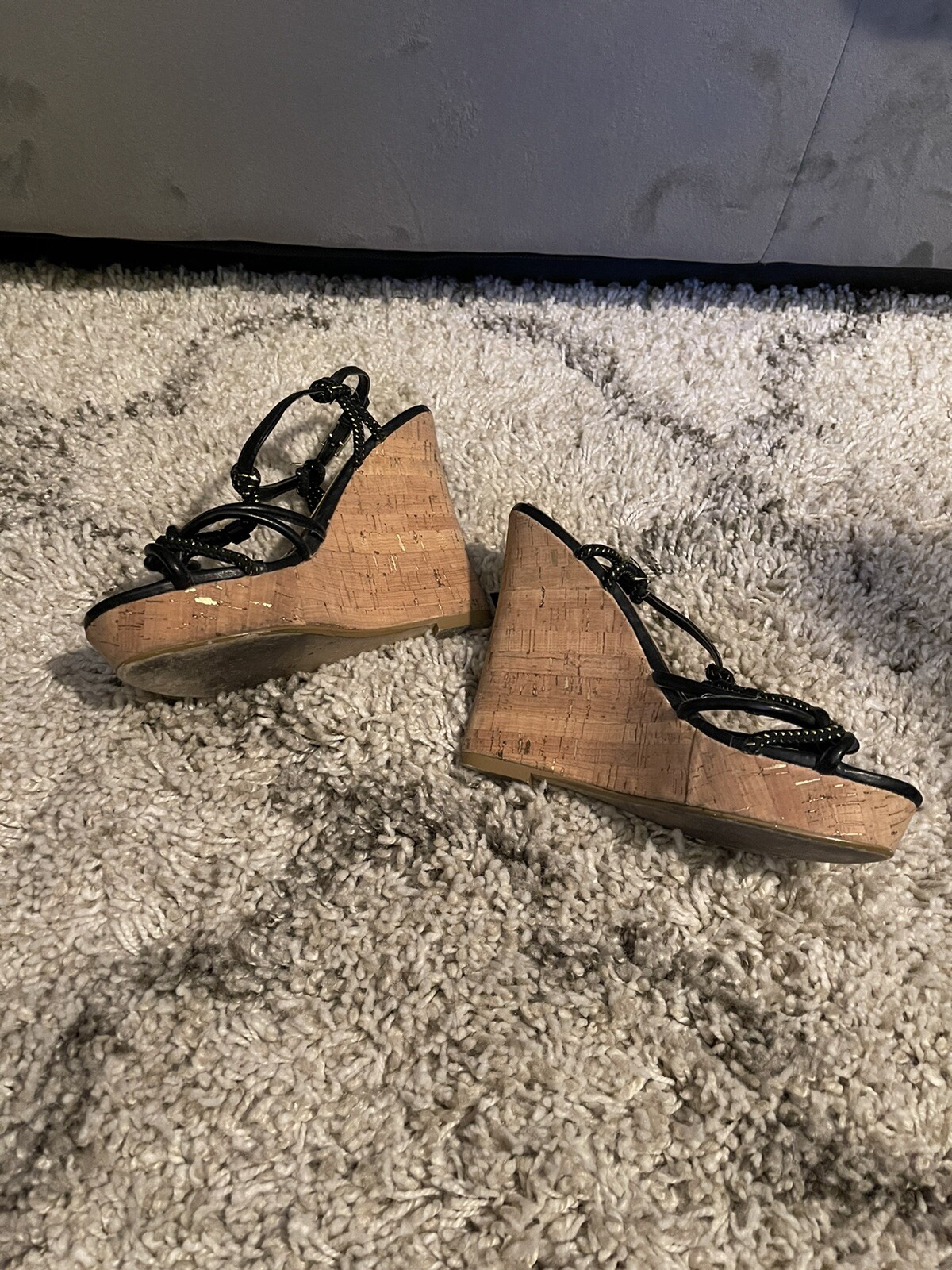 Colin Stuart Sandal Wedge Heels Strappy Shoe Women's … - Gem