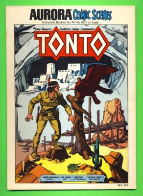 1974 AURORA COMIC SCENES Model Kit TONTO Comic Book INSTRUCTIONS Gil ...