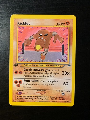 Carte Pokémon : Kicklee 42/105 Edition 1 Néo Destiny Wizards Française ...
