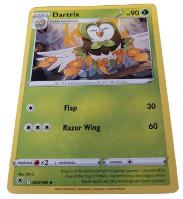 Dartrix 020/189 Astral Radiance Pokemon Trading Card TCG | eBay