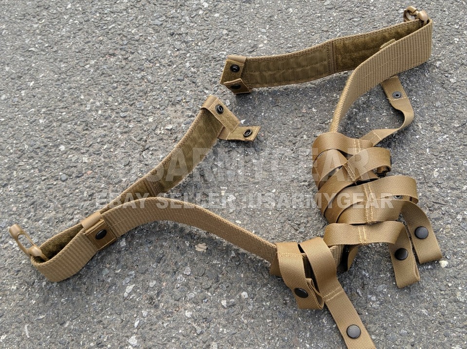 USMC Navy Military Surplus Web Utility Pistol Battle War Belt Coyote ...