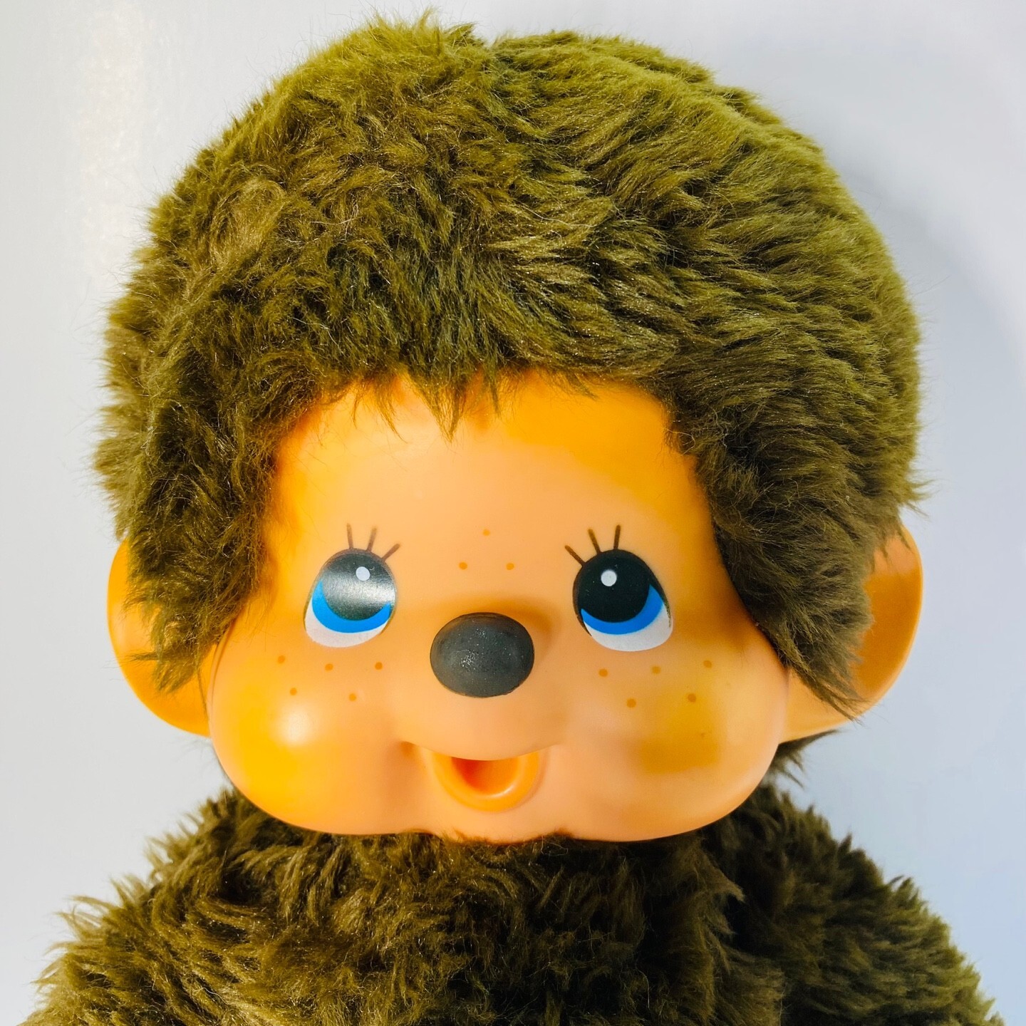 Monchhichi Vintage 1st Gen L size monkey doll blue eyes Thumb sucker ...