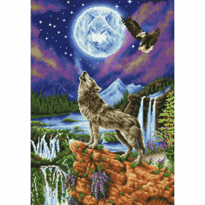 Diamond Dotz Diamond Painting Kit: Mystic Wolf | eBay