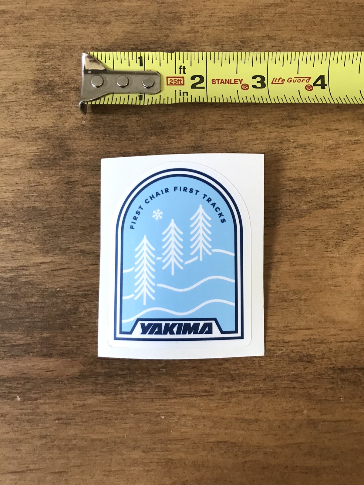 Yakima First TracksLogo Sticker/ Decal Roof Rack Snowboard Ski Skiing ...