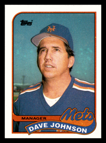 1989 Topps #684 Dave Johnson Manager & UNMARKED chklst New York Mets ...