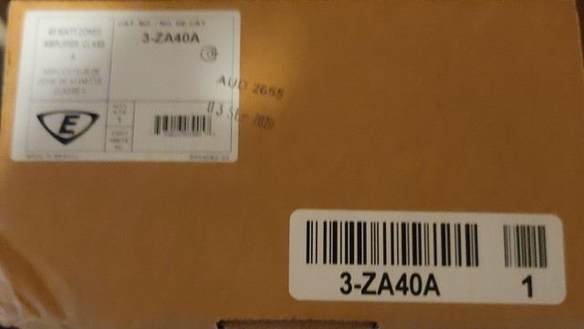 Edwards 3-ZA40A Fire Alarm Zone Audio Amplifier for sale online | eBay