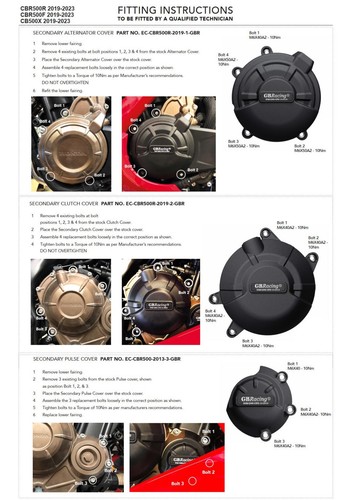 FOR HONDA CB500X CB500F CBR500R 2019-2023 Engine Cover Stator Crank ...