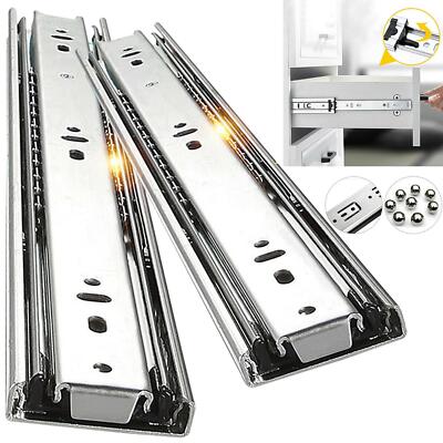 10-28'' Pair Drawer Runners Heavy Duty Fully Extension Ball Bearing ...