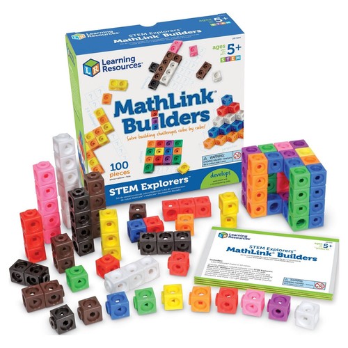 Learning Resources STEM Explorers Mathlink Builders 100 Pc Math ...
