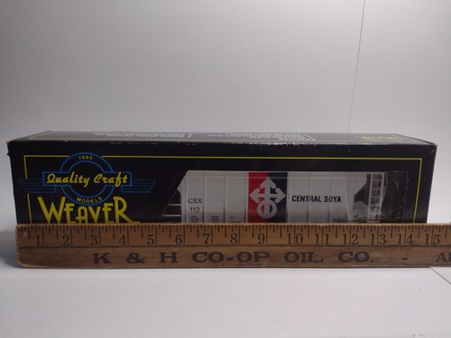 WEAVER CENTRAL SOYA PS-2 COVERED HOPPER CAR ADM CARGILL O SCALE FREIGHT ...