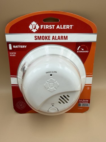 First Alert Battery-Powered Ionization Smoke Detector Alarm Easy ...