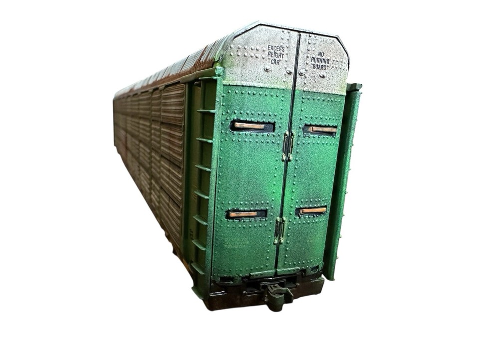 MBD Custom Weathered Graffiti Ho Scale Walthers Tri-level Autorack BN ...