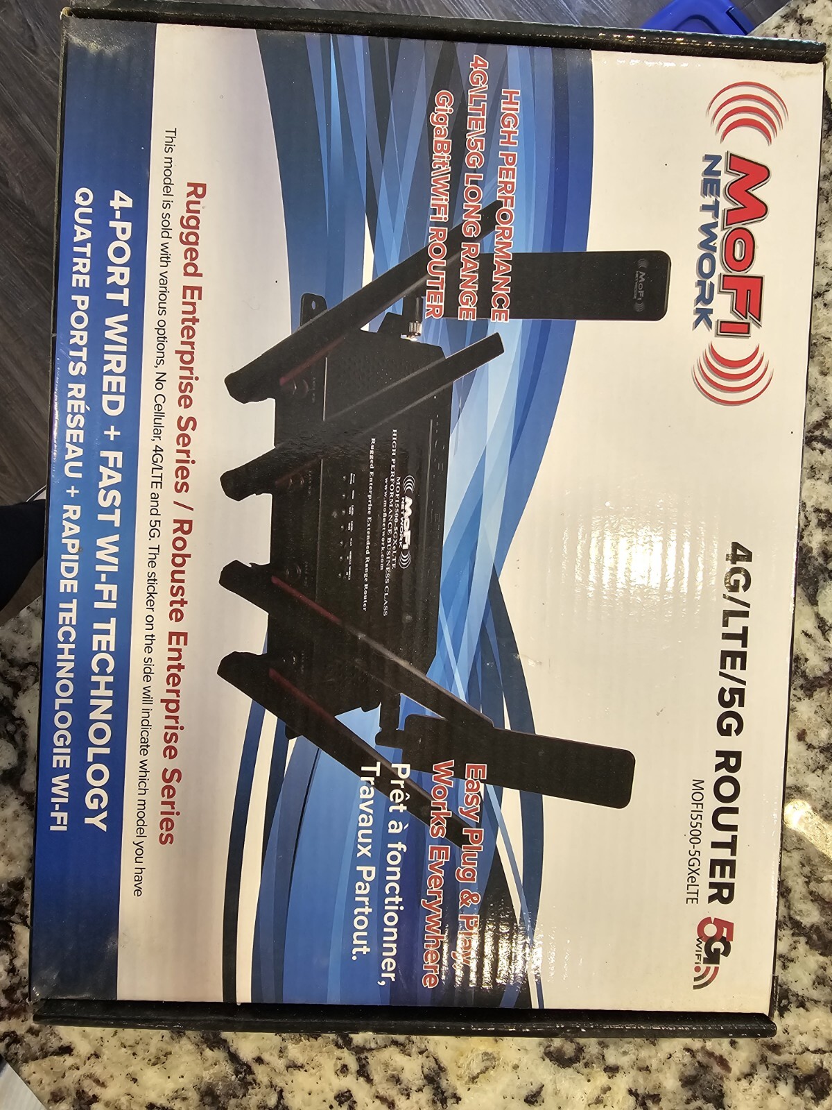 Mofi MOFI5500-5GXeLTE-EM7690 CAT 20 4G/LTE router + Log Periodic ...
