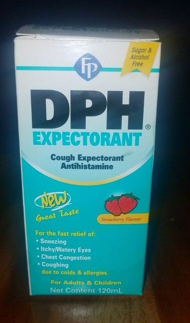DPH Expectorant Cough Syrup and Antihistamine 120 Ml or 4 Oz for sale ...