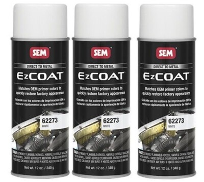 SEM 62273 EZ Coat White Direct To Metal Spray Paint Aerosol Can 12 oz ...