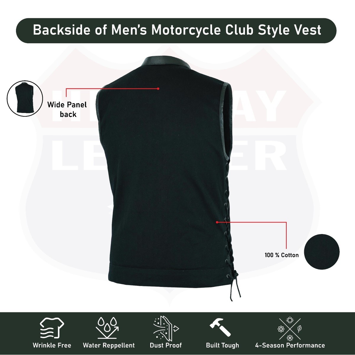 Denim Outlaw Motorcycle Vest