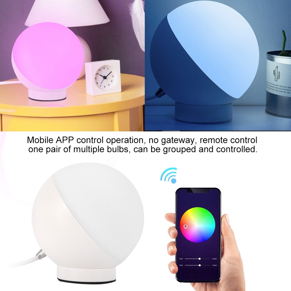 Wireless WiFi Smart RGBW Desk Lamp Voice Control LED Table Lamps | eBay