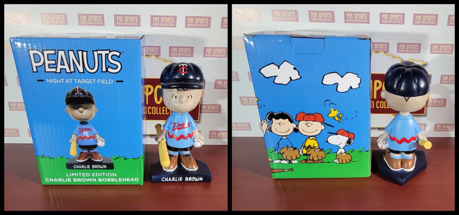 Charlie Brown Theme SGA Bobblehead Minnesota Twins Peanuts Ultra Rare ...