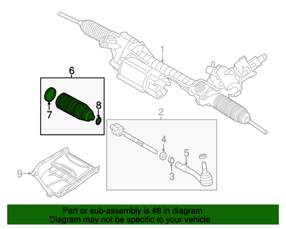 BMW 32106791561 Genuine OEM Tie Rod Boot for sale online | eBay