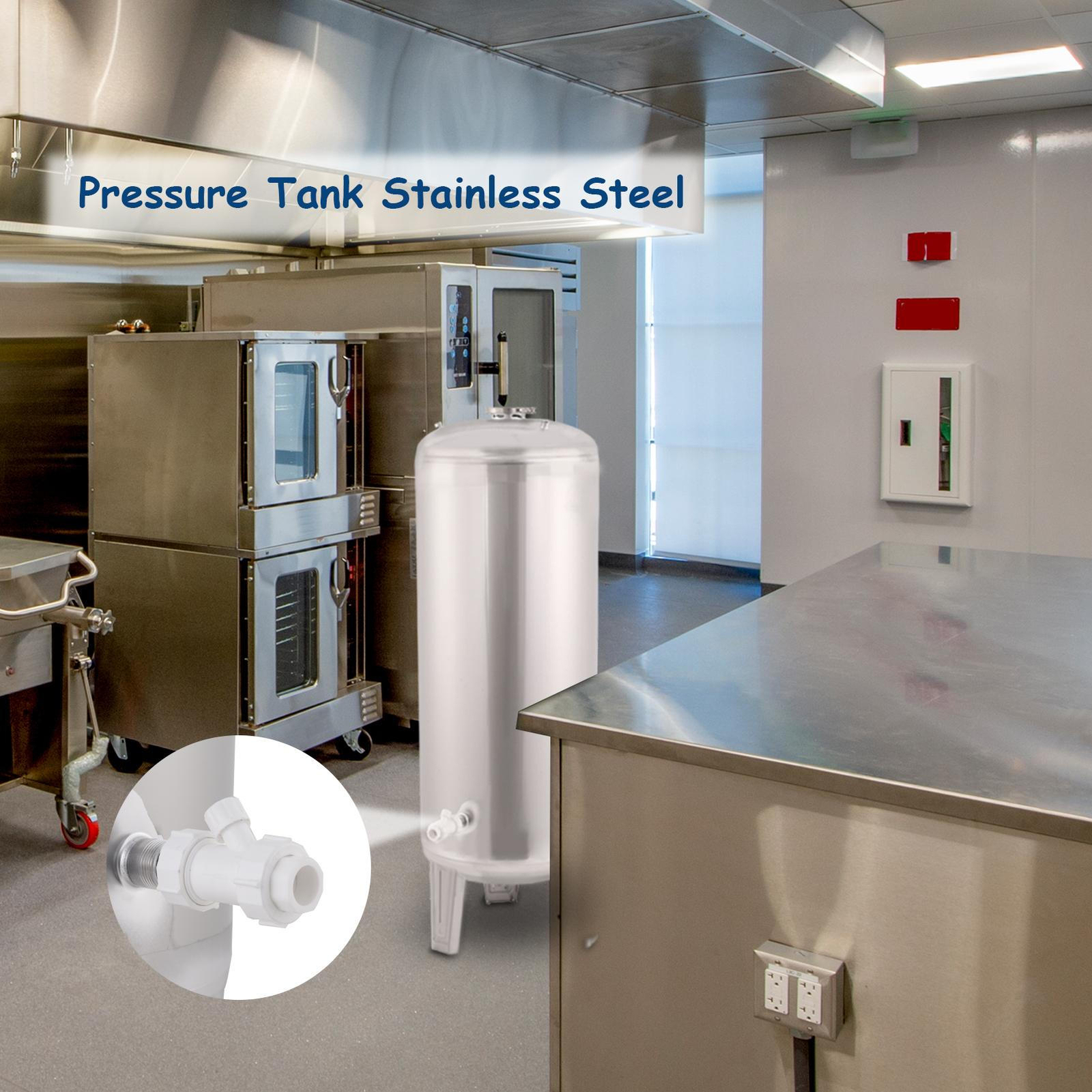 Bladder Tank Water 52Gal Pressurized Well Tank Precharged Air Pump ...