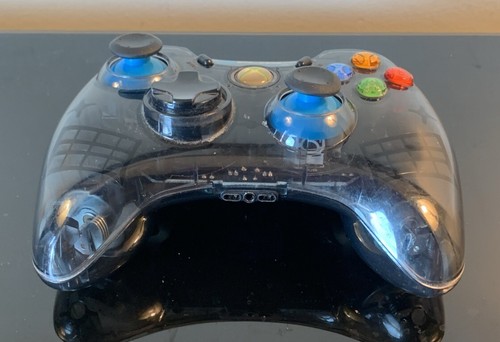 Play Gaming Wired Controller For XBOX 360 SMOKE CLEAR BLACK GS-037-032 ...