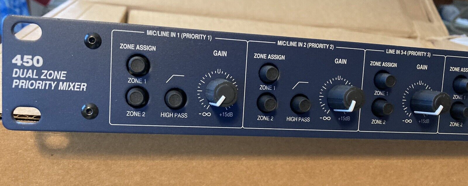 SYMETRIX 450 DUAL ZONE PRIORITY MIXER --NEW in Box--Surplus Stock | eBay