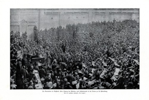 Revolution in Russia XL 1917 photo illustration Duma St. Petersburg ...