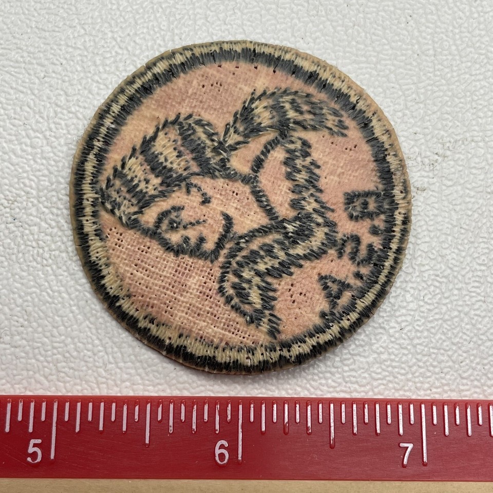 Vtg Boy Scouts Patrol Emblem Twill Patch (Coonskin Cap, Frontiersman ...