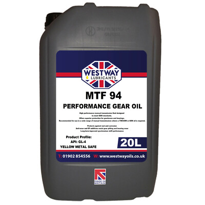 20L MTF 94 Manual Transmission Fluid MTF94 20 Litres Westway Lubricants ...