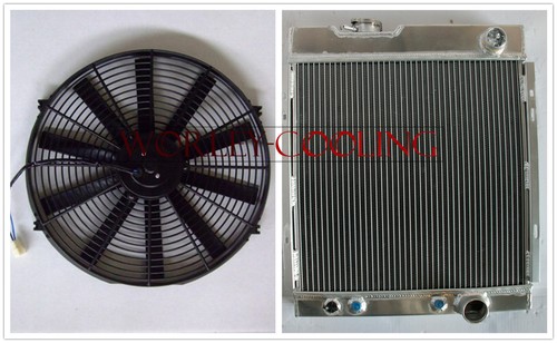 3row alloy radiator & 16" fan for Ford MUSTANG V8 289 302 WINDSOR 1964 ...