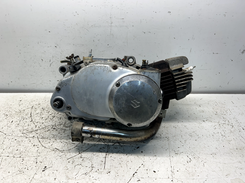 Suzuki F50 MT50 Engine / Motor Assembly + Carb / Header / TURNS OVER ...