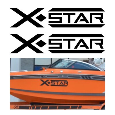 2 MASTERCRAFT X-STAR 40” - Set 2 DECAL WAKE BOAT EMBLEM HULL GRAPHIC ...