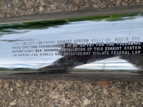 Used Harley Davidson Exhaust System 65547-98 (pair) | eBay