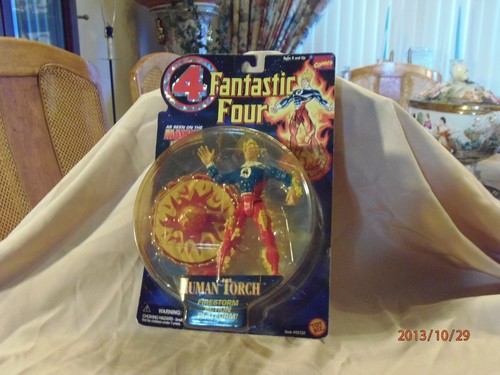 Fantastic Four 'Human Torch' Firestorm Action Platform 1996 7" in. tall Toys Biz | eBay