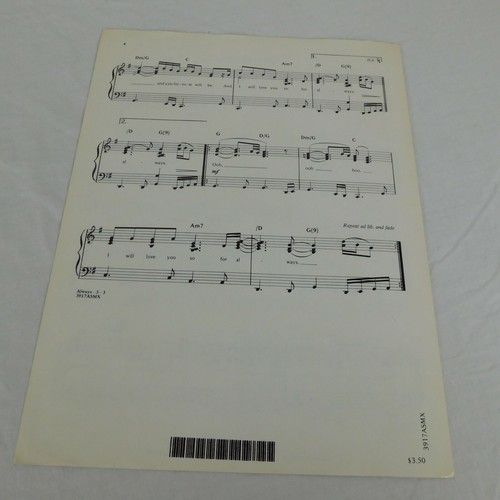 Always Sheet Music Atlantic Starr Piano Chords Lyrics 90s R&B Pop ...