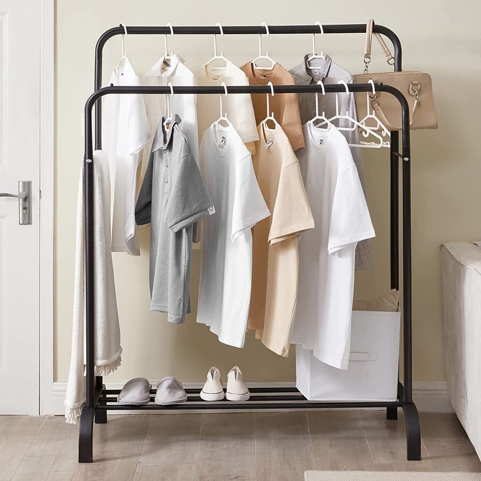 Clothes Rack Heavy Duty Garment Storage Stand Closet Organizer Clothing ...