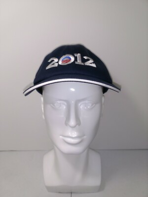 Barack Obama 2012 Presidential Campaign Fitted Hat Men's Large Blue | eBay