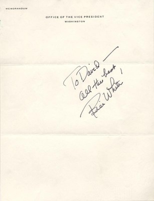 BILL WHITE - AUTOGRAPH NOTE SIGNED | eBay