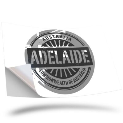 1 x Vinyl Sticker A1 - BW - Adelaide Australia Australian Flag #40571 ...