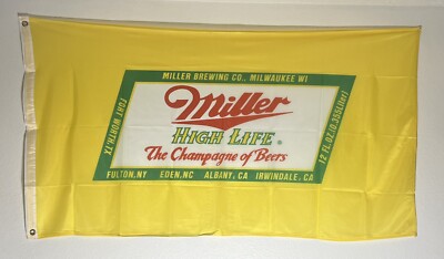 3’ X 5’ Miller High Life Flag The Champagne Of Beers Mancave Garage | eBay