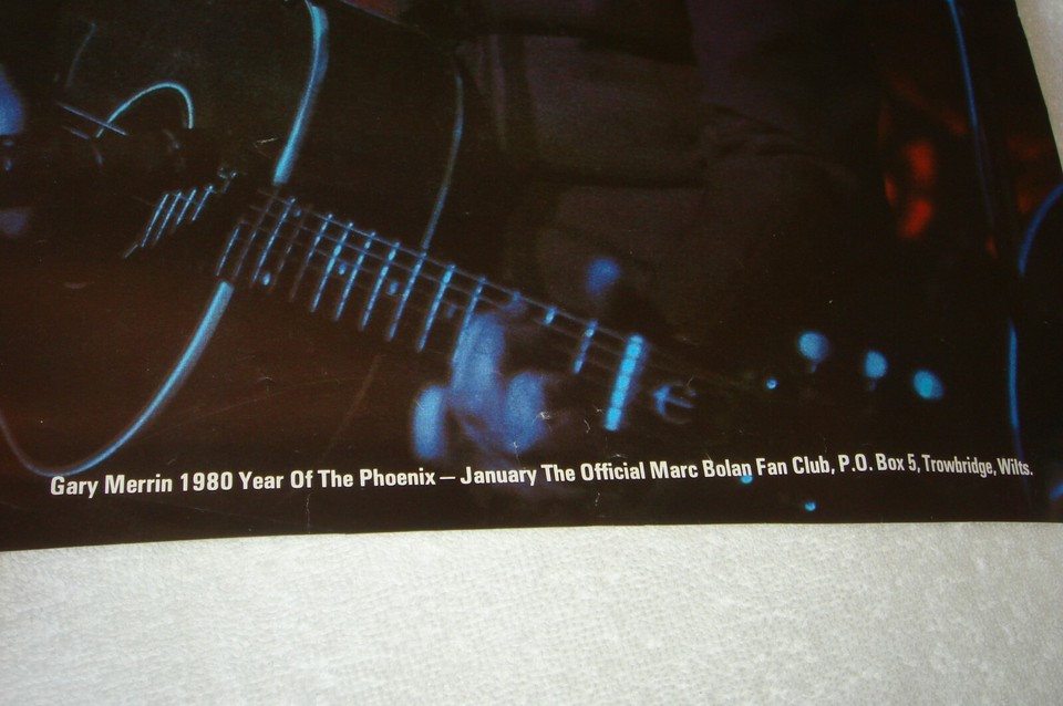 MARC BOLAN, T REX excellent Fan Club poster 1980 16x11", rolled | eBay