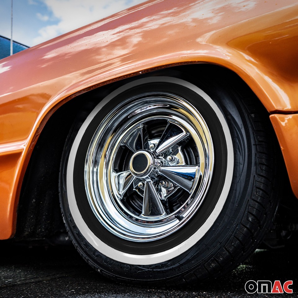 4x Portawalls Black White Wall Tire Insert 15" Rims Sidewall Set | eBay