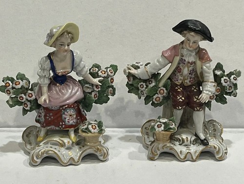 PAIR OF ANTIQUE CHELSEA PORCELAIN FIGURINES | eBay
