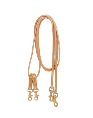 Tory Leather Harness Leather Western Pulley Draw Reins | eBay