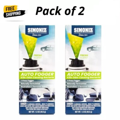 (Pack of 2) Simoniz Car Bomb Fogger Car Air Freshener, Fresh 1.5 oz NEW ...