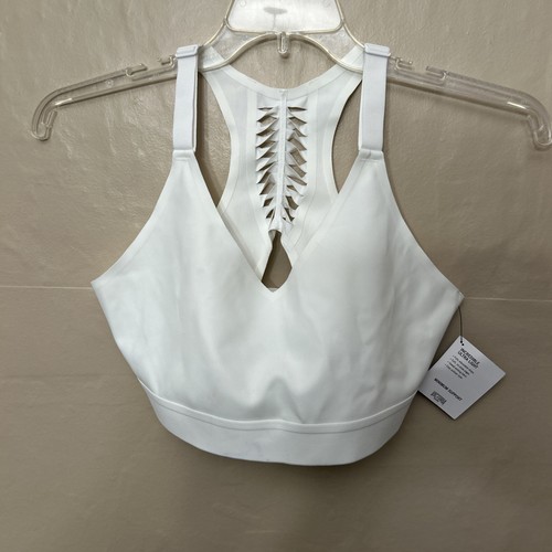 victoria secret XL White Gray Racer Back Athletic Bras Tops | eBay