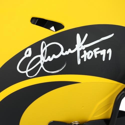 Eric Dickerson Los Angeles Rams Signed Riddell Rave Authentic Helmet w ...
