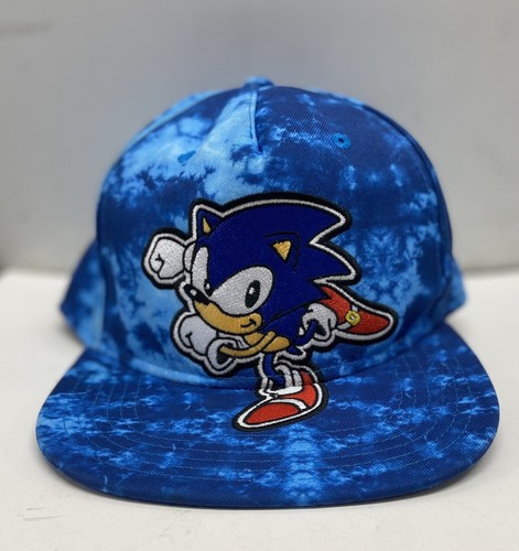 Blue Sonic The Hedgehog Youth Snapback Hat / Cap, Tie Dye | eBay